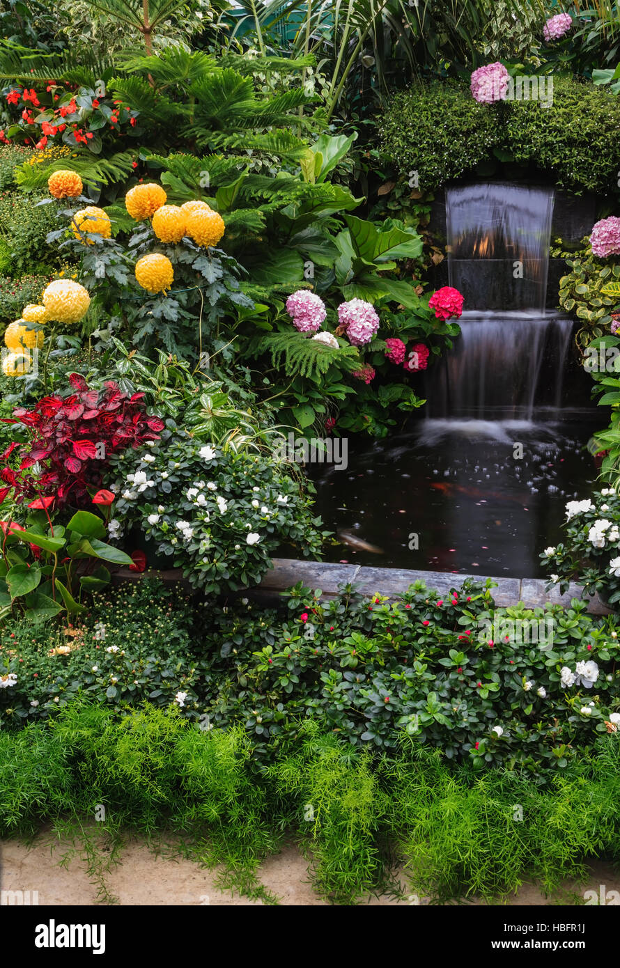 The fountain Mirror stream Stock Photo - Alamy