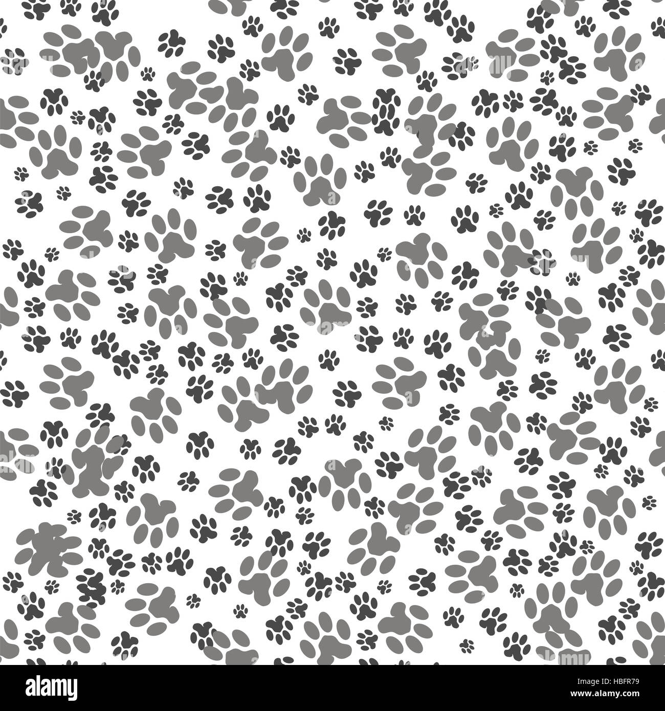Seamless Cat Animal Paw Pattern Stock Photo - Alamy