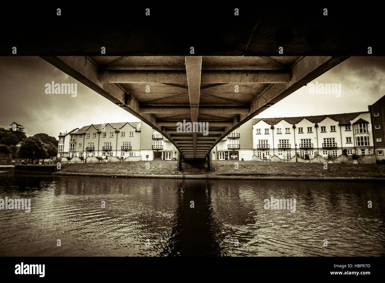 Under the bridge Stock Photo - Alamy