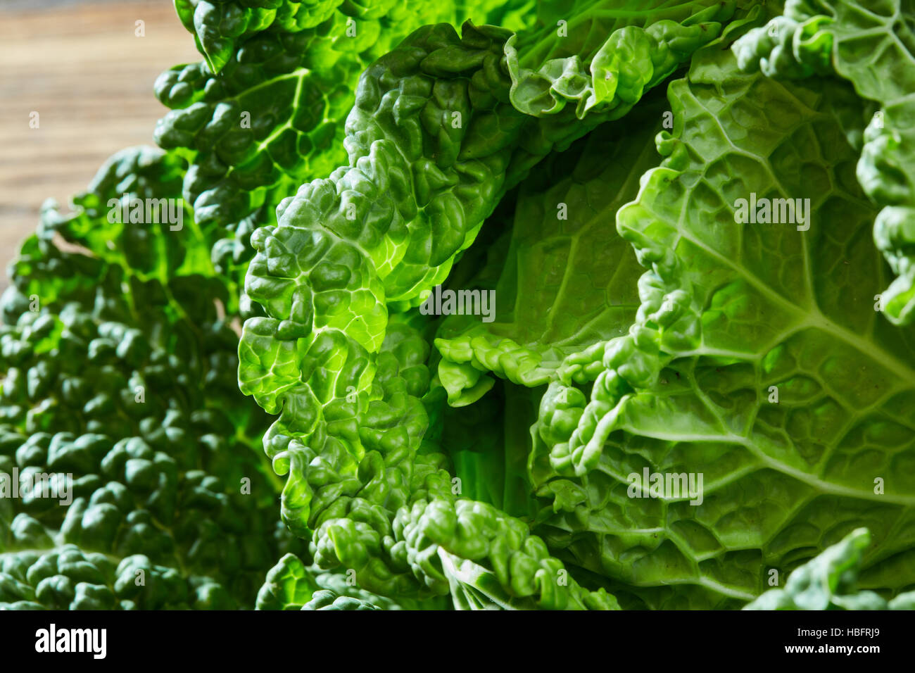 Savoy cabbage texture Stock Photo - Alamy