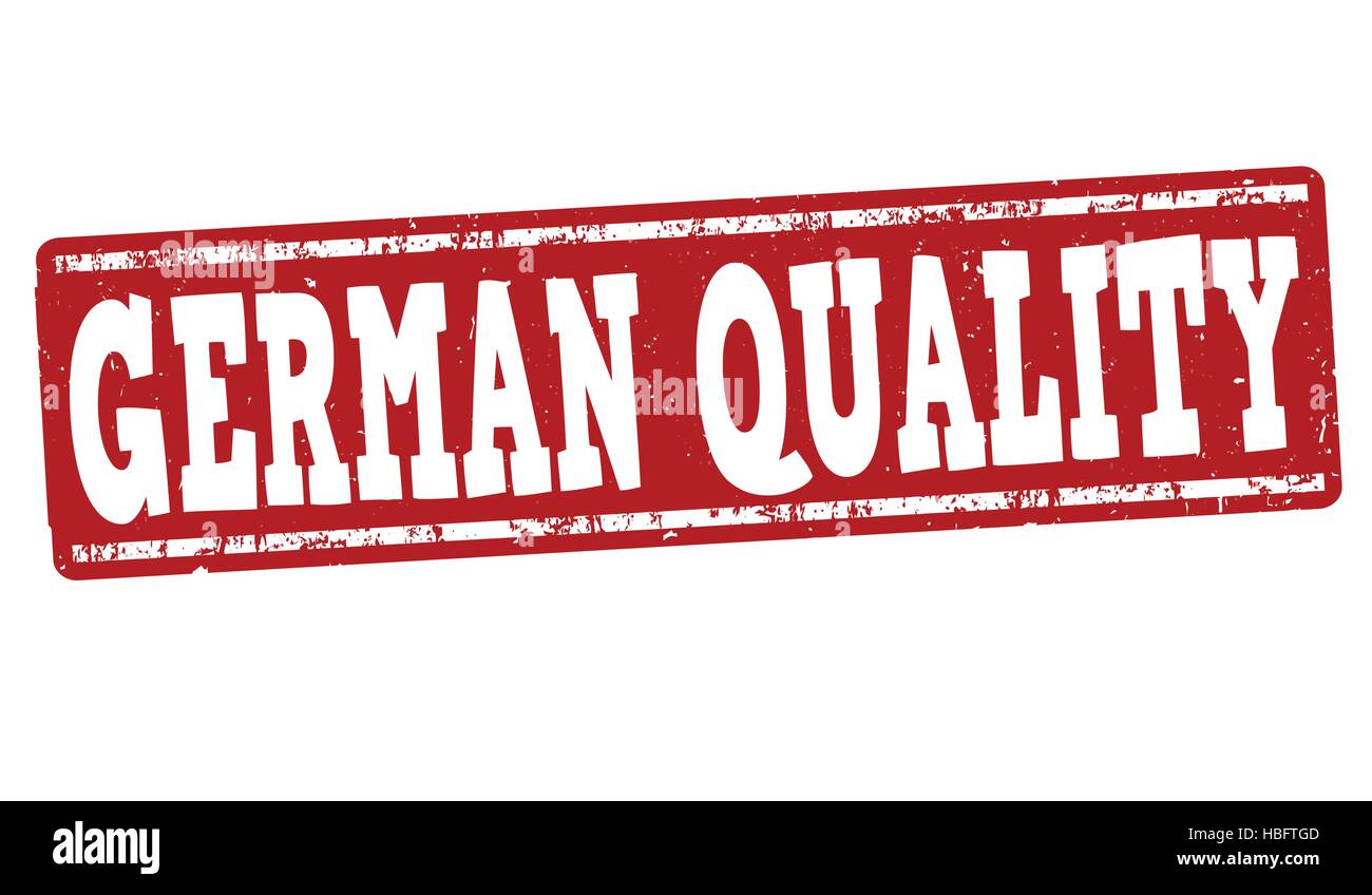 German quality grunge rubber stamp on white background, vector ...