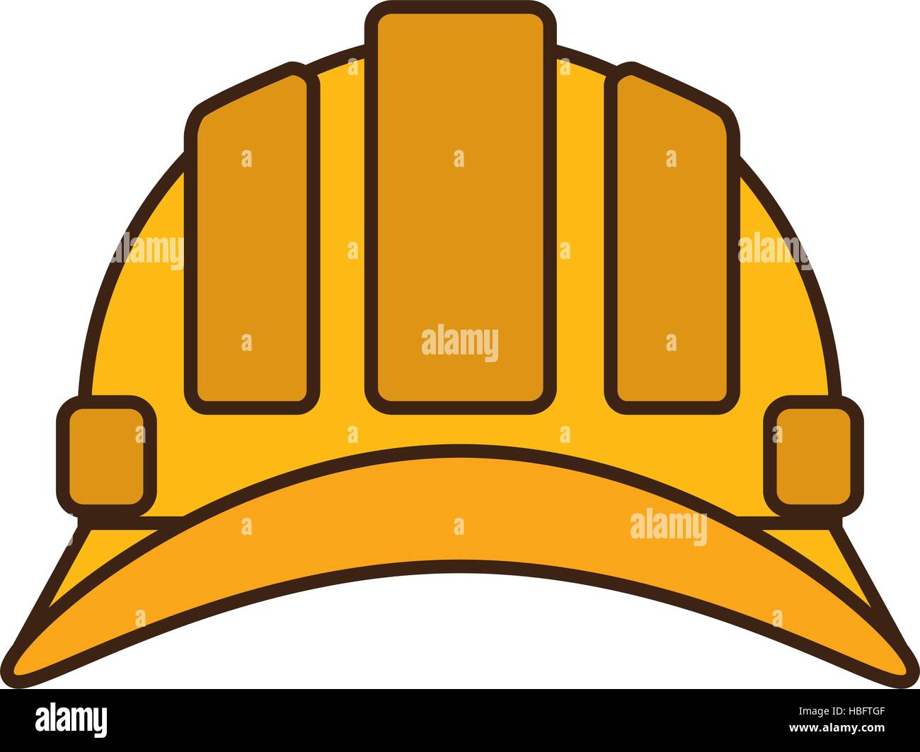 cartoon helmet head protective industrial design vector illustration ...