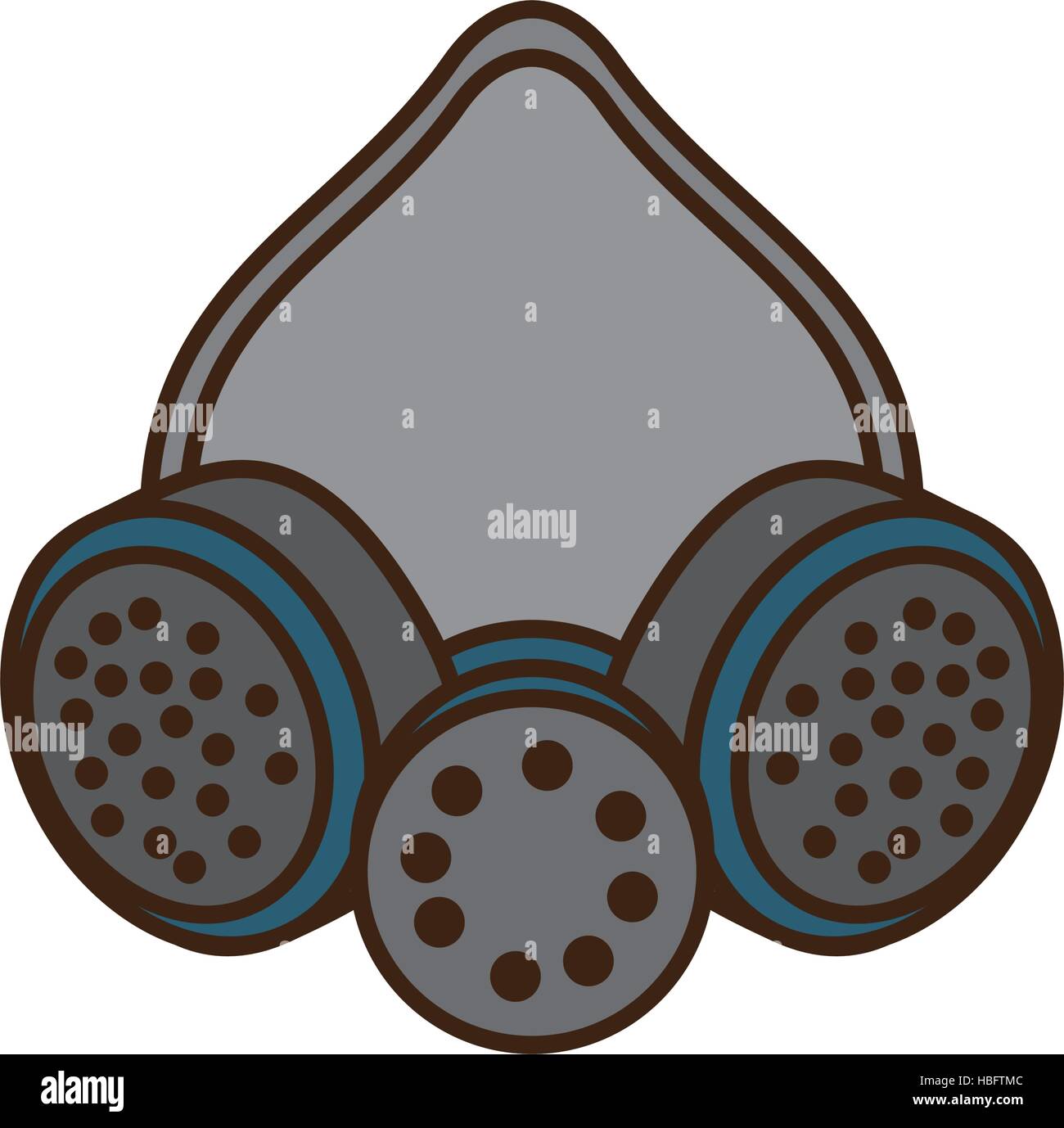 cartoon mask and respirator protective equipment design vector ...