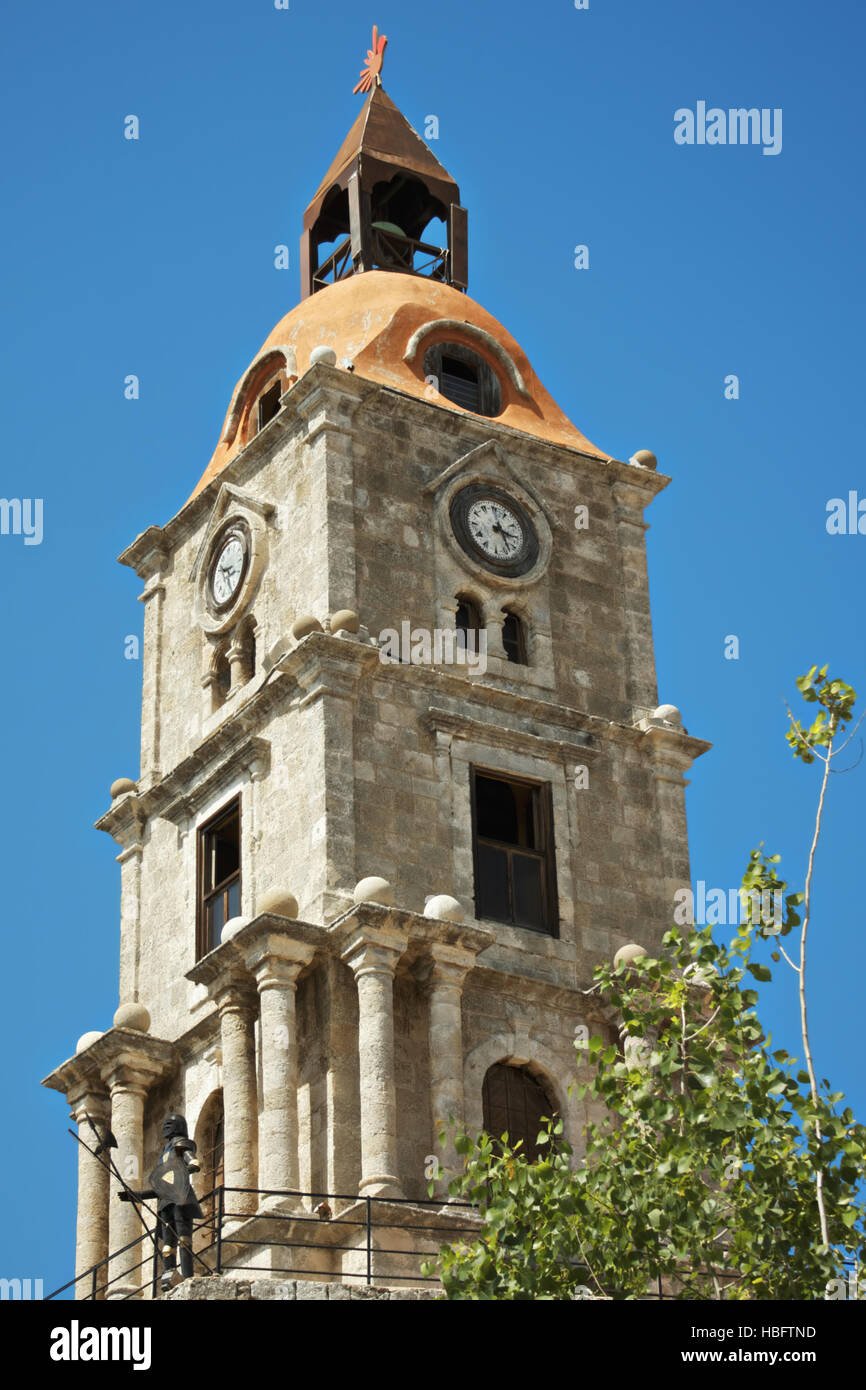Roloi clocktower closeup Stock Photo - Alamy
