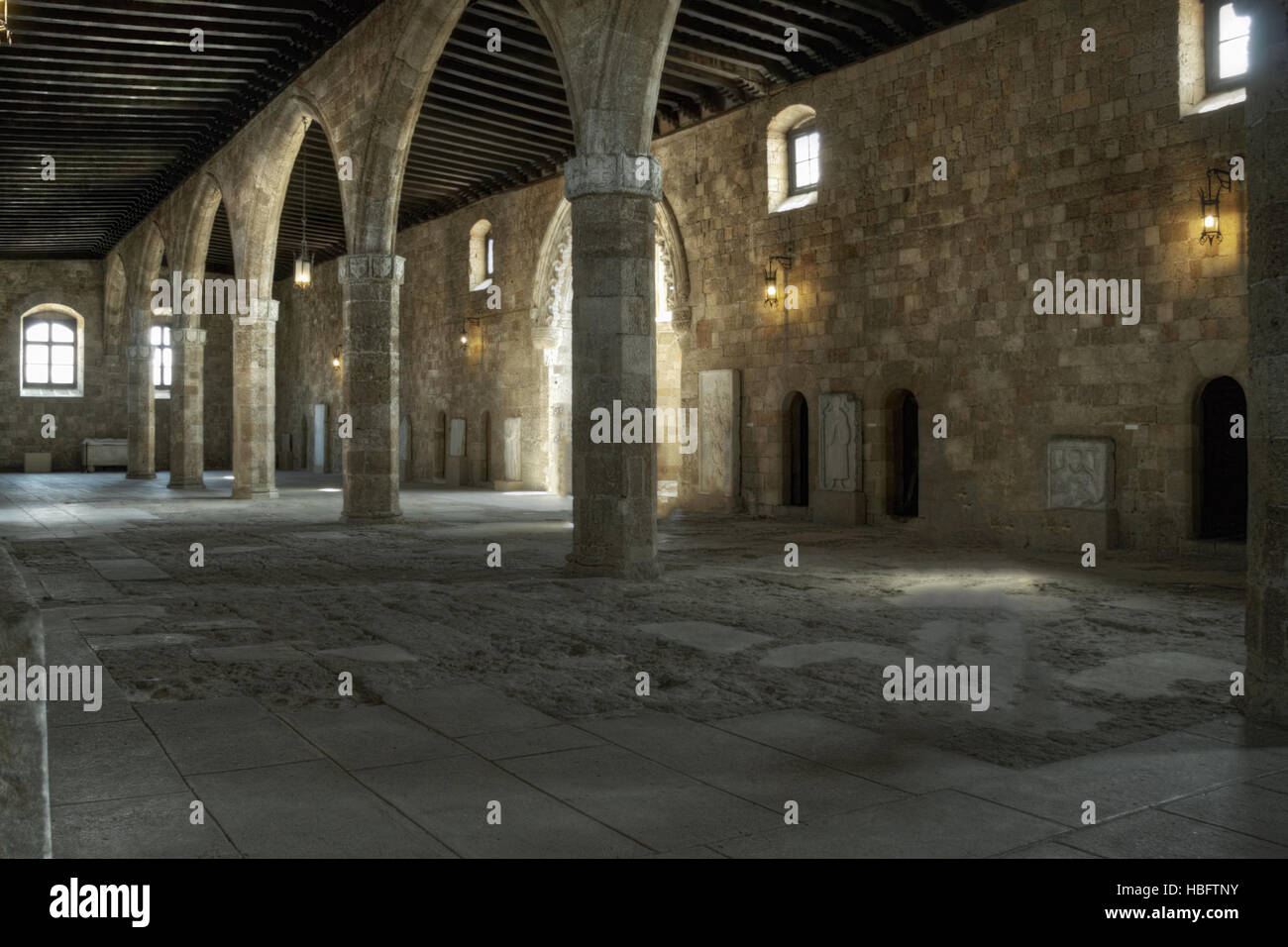 Ancient building interior Stock Photo - Alamy