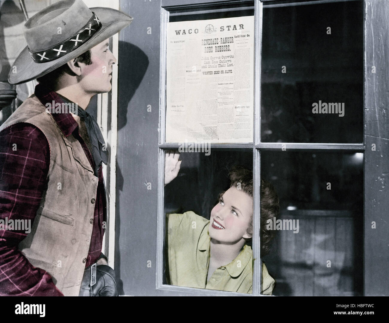 THE TEXAS RANGERS, from left, George Montgomery, Gale Storm, 1951 Stock ...