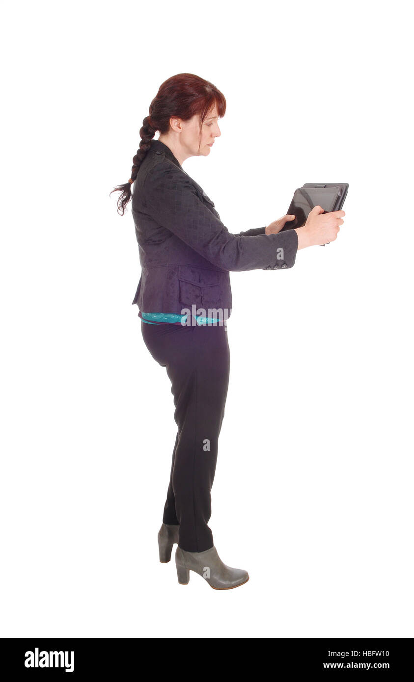 Black woman laptop Cut Out Stock Images & Pictures - Alamy