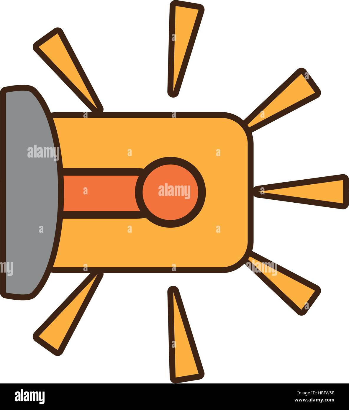 cartoon warning alarm alert security system work design vector ...