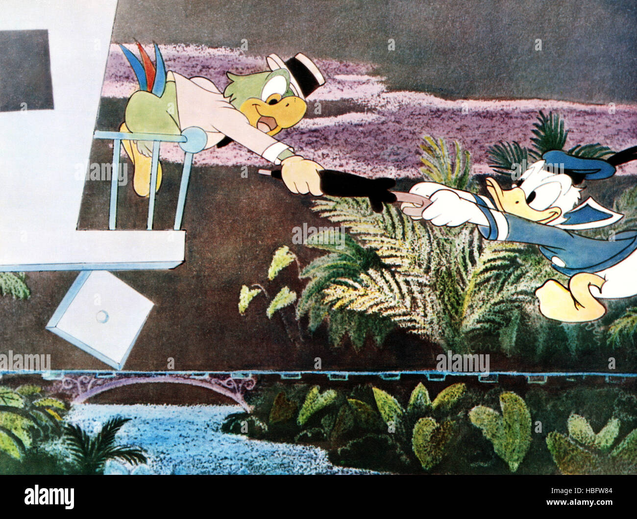 THE THREE CABALLEROS, from left: Jose Carioca, Donald Duck, 1944 Stock ...
