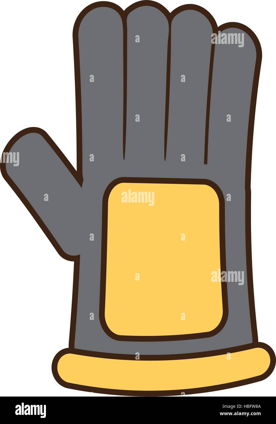 Employees must wear gloves Stock Vector Images - Alamy