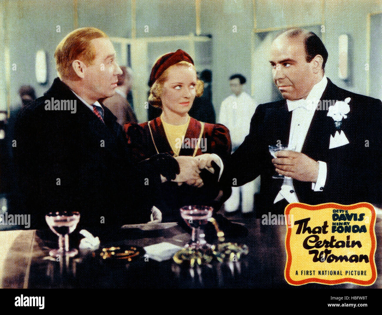 THAT CERTAIN WOMAN, from left: Hugh O'Connell, Bette Davis, Ben Welden ...