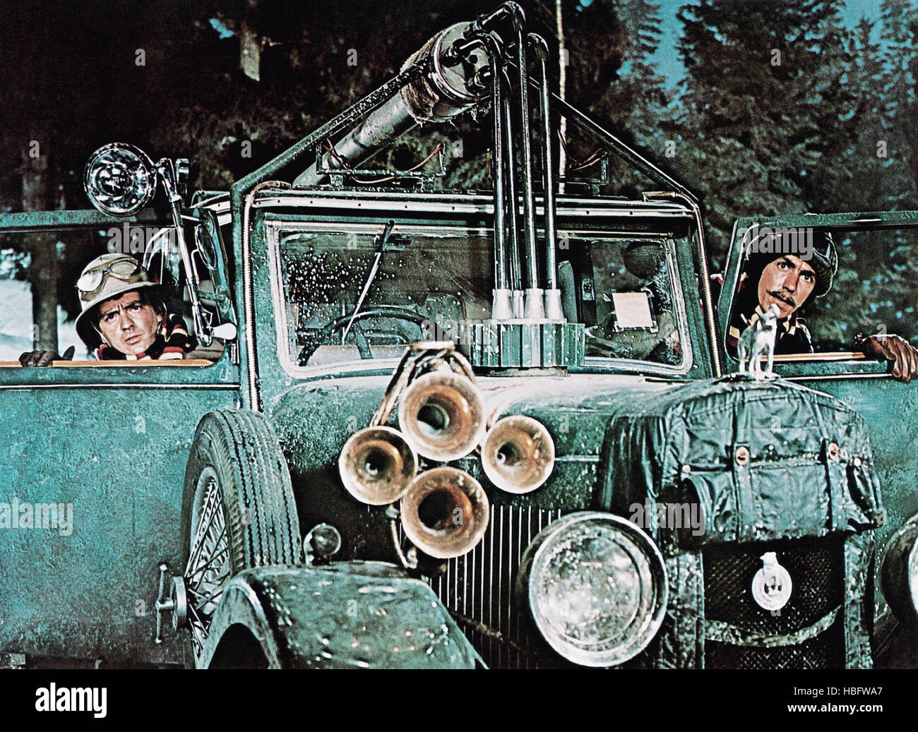 THOSE DARING YOUNG MEN IN THEIR JAUNTY JALOPIES, from left, Dudley ...