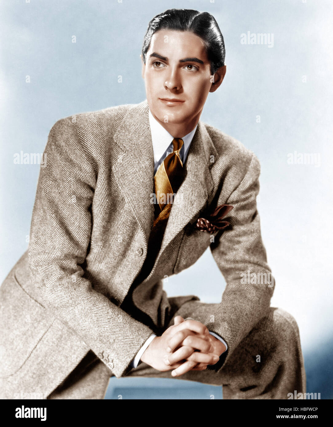THIN ICE, Tyrone Power, 1937. TM & Copyright ©20th Century Fox-Film ...