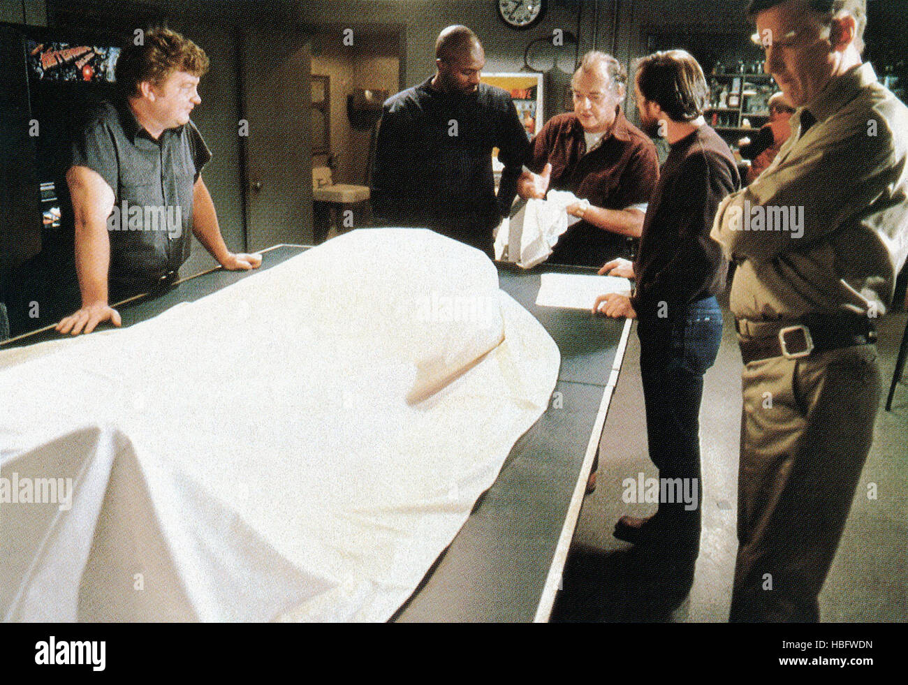 THE THING, from left: Charles Hallahan, T.K. Carter, Richard Dysart ...