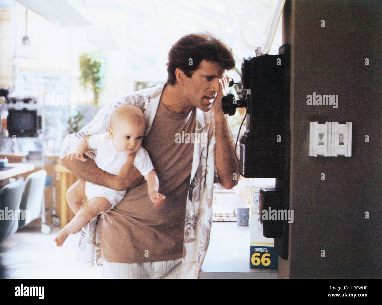 THREE MEN AND A BABY, from left: Lisa/Michelle Blair, Ted Danson, 1987 ...
