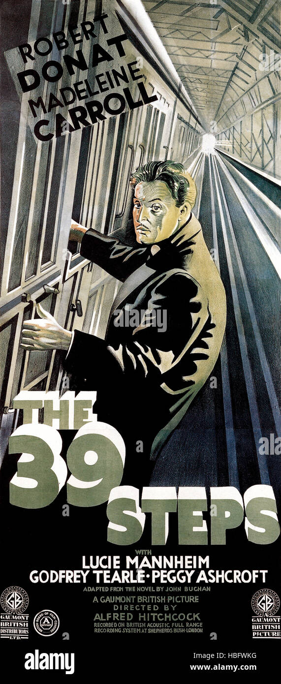 THE 39 STEPS, Robert Donat, 1935 Stock Photo - Alamy