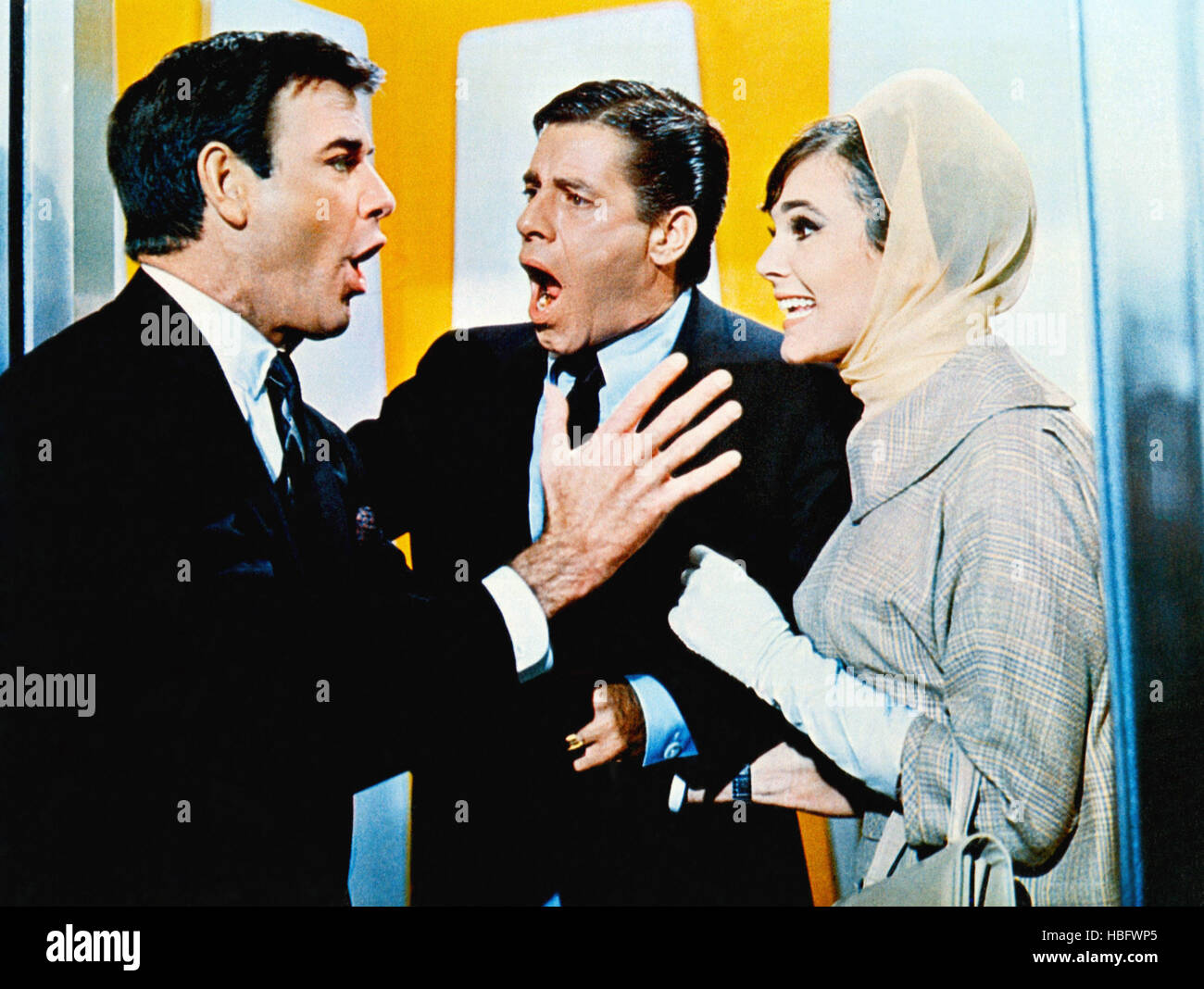 THREE ON A COUCH, from left: James Best, Jerry Lewis, Gila Golan, 1966 ...