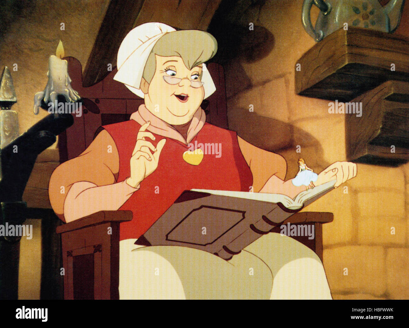 THUMBELINA, from left, Mother, voiced by Barbara Cook, Thumbelina ...