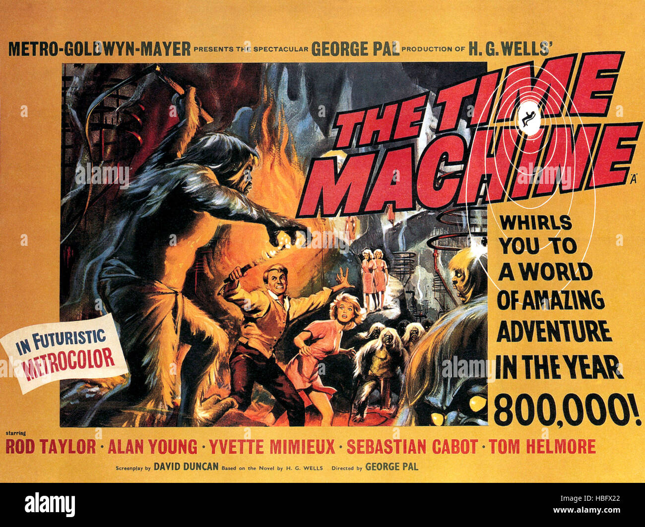 THE TIME MACHINE, Rod Taylor, Yvette Mimieux, 1960 Stock Photo - Alamy