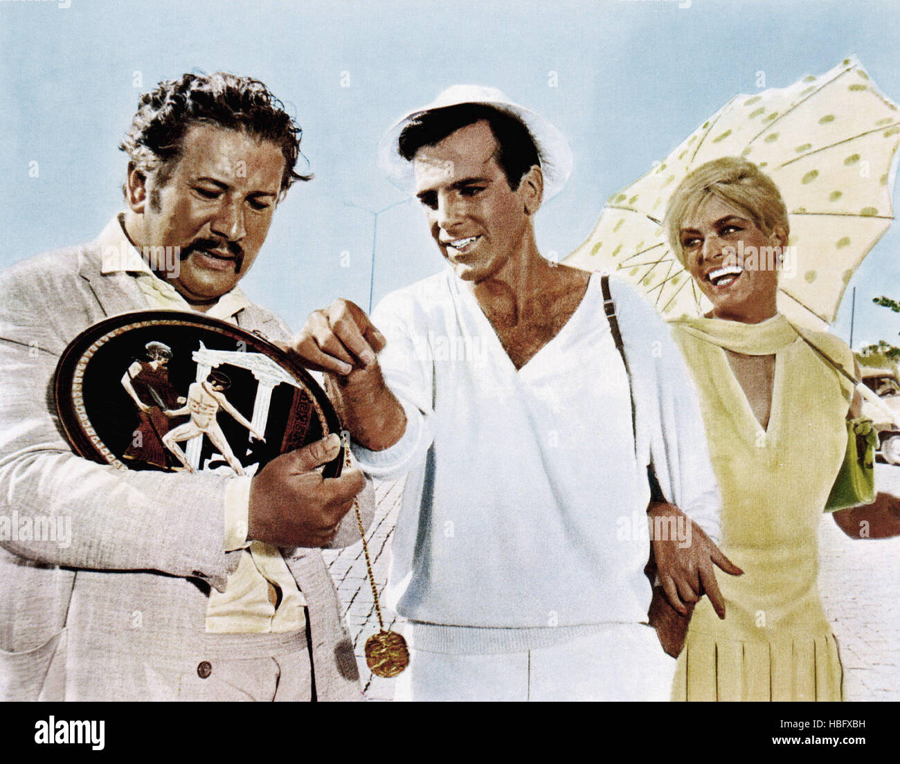 TOPKAPI, from left, Peter Ustinov, Maximilian Schell, Melina Mercouri, 1964 Stock Photo - Alamy