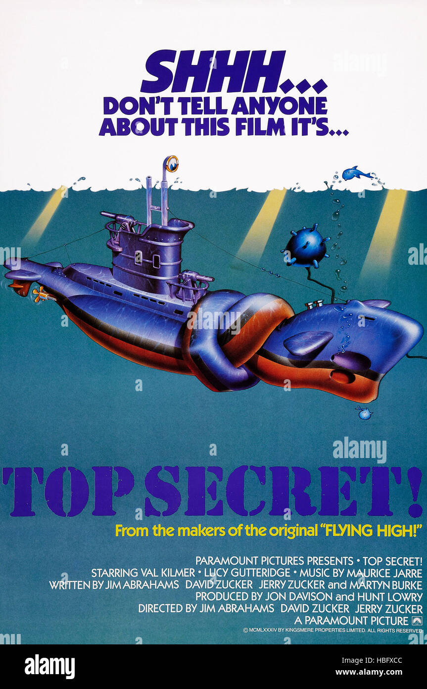 TOP SECRET!, poster, 1984, ©Paramount Pictures / Courtesy: Everett ...