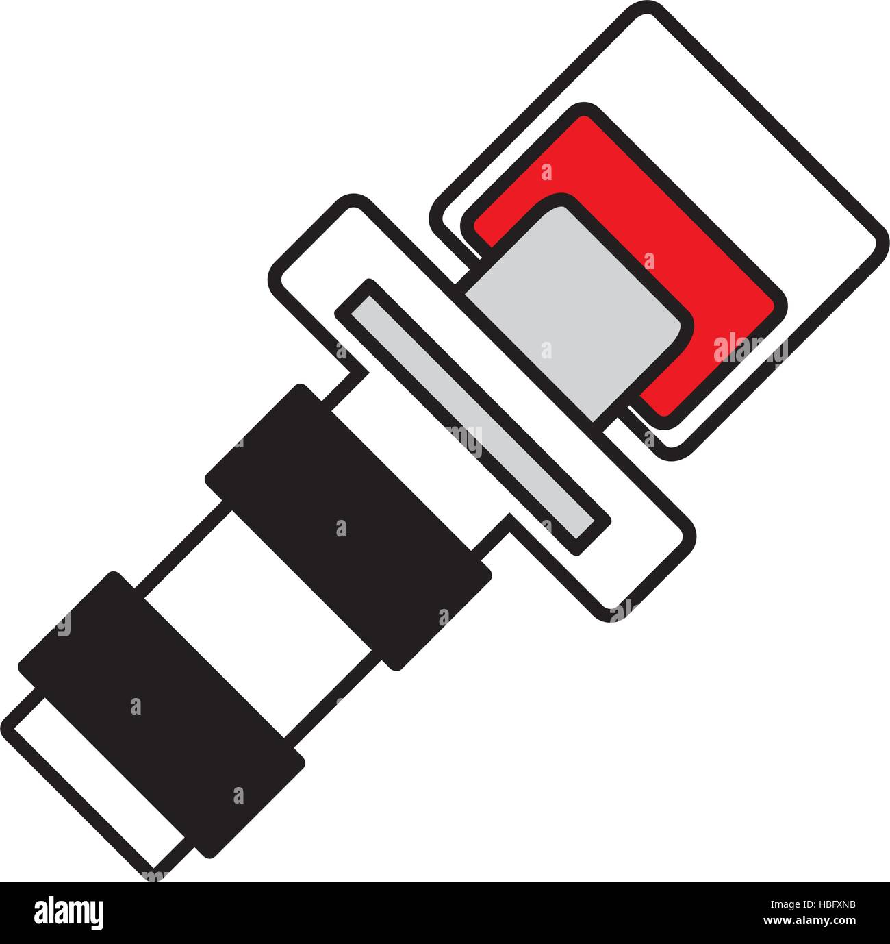 outline seat belt drive safe sign vector illustration eps 10 Stock ...