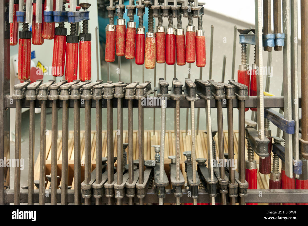 Tools in a Workshop Stock Photo - Alamy