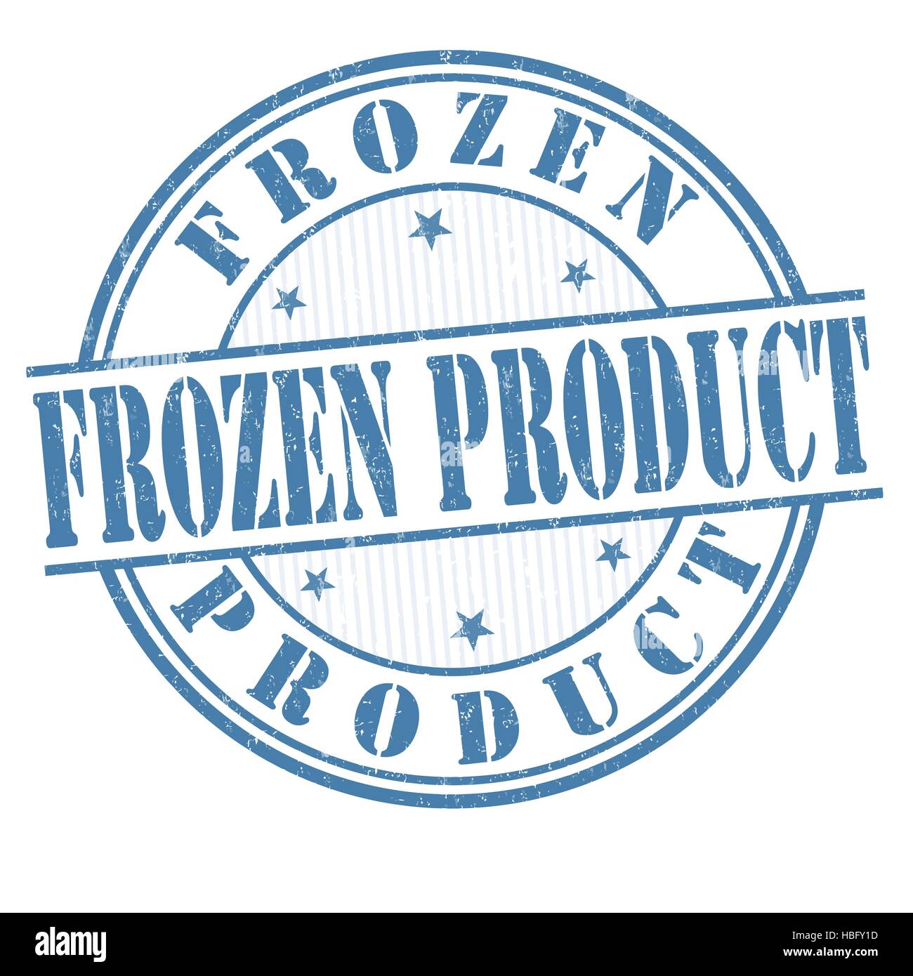 Frozen product grunge rubber stamp on white background, vector ...