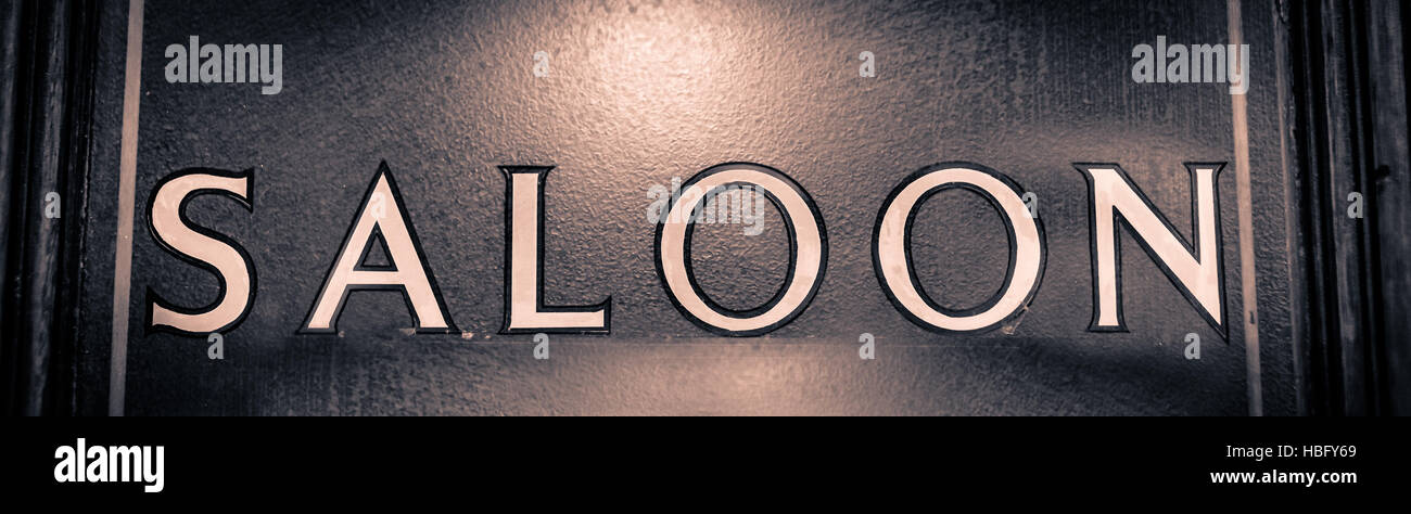 Saloon Sign High Resolution Stock Photography and Images - Alamy