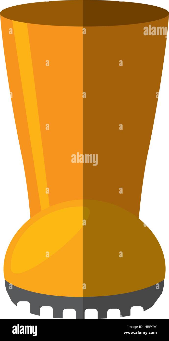 cartoon safety boot protective work shadow vector illustration eps 10 ...