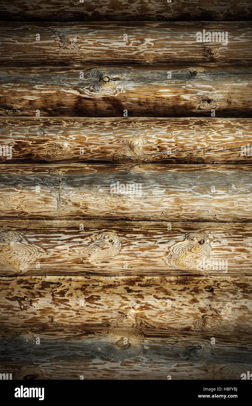 Vintage wooden logs Stock Photo - Alamy