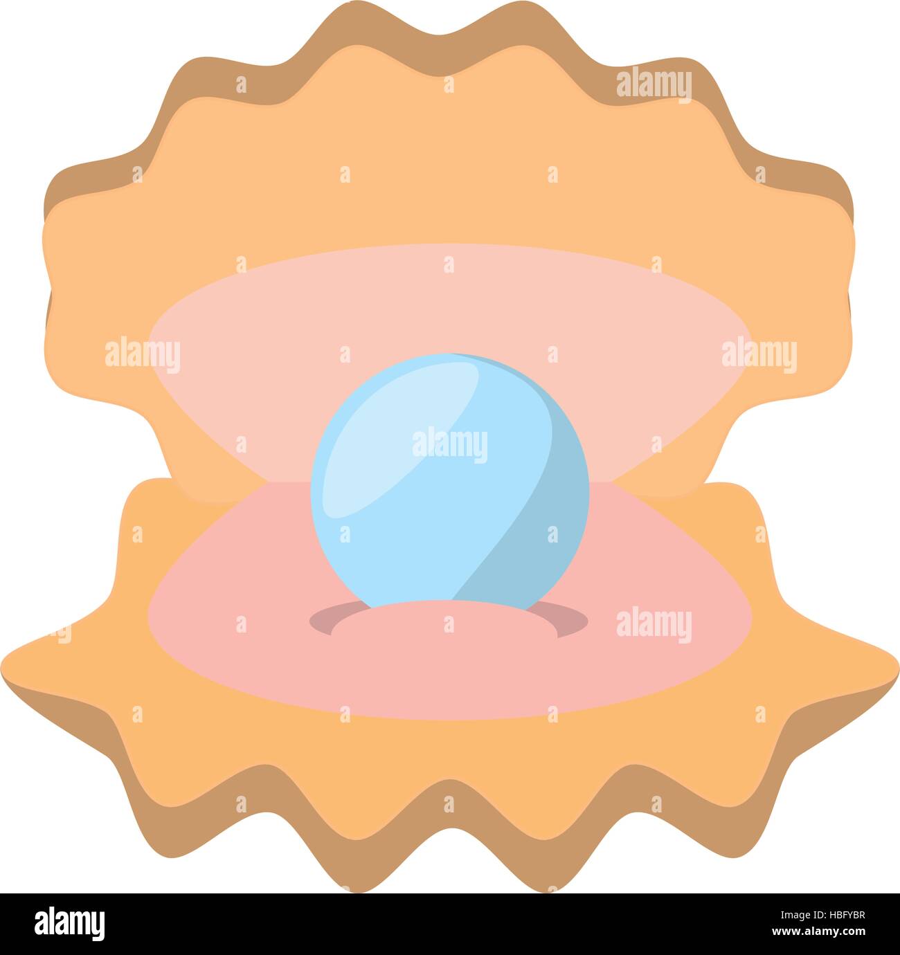 oyster pearl seafood beach vector illustration eps 10 Stock Vector ...