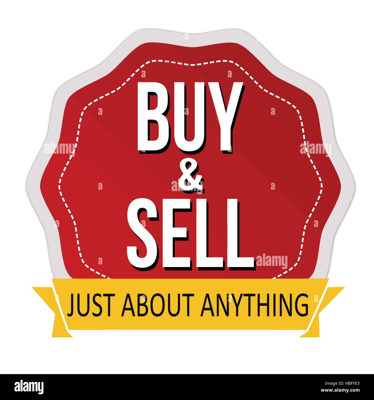 Buy and sell grunge rubber stamp on white background, vector ...