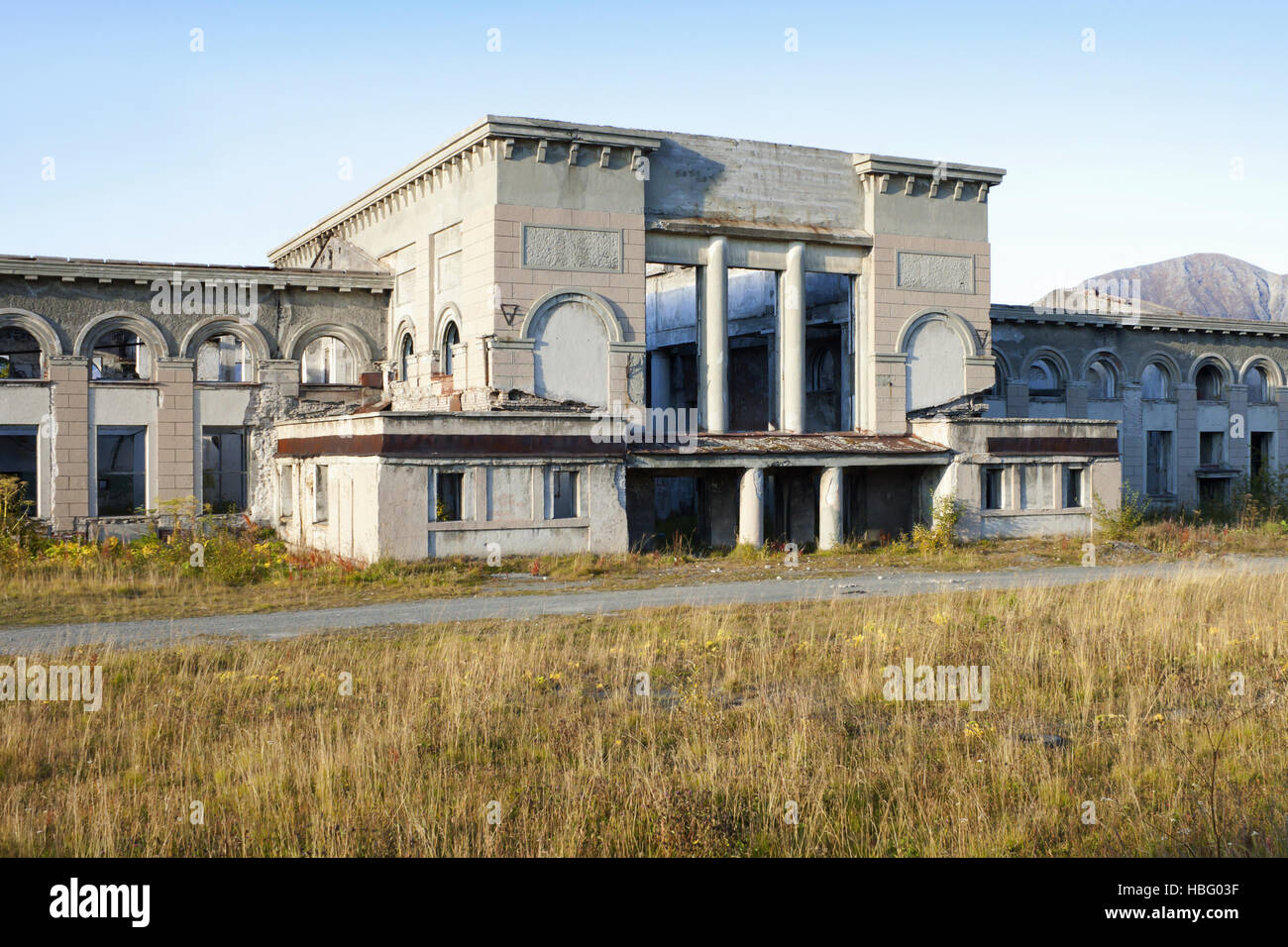 Abandoned Train Station Stock Photo - Alamy