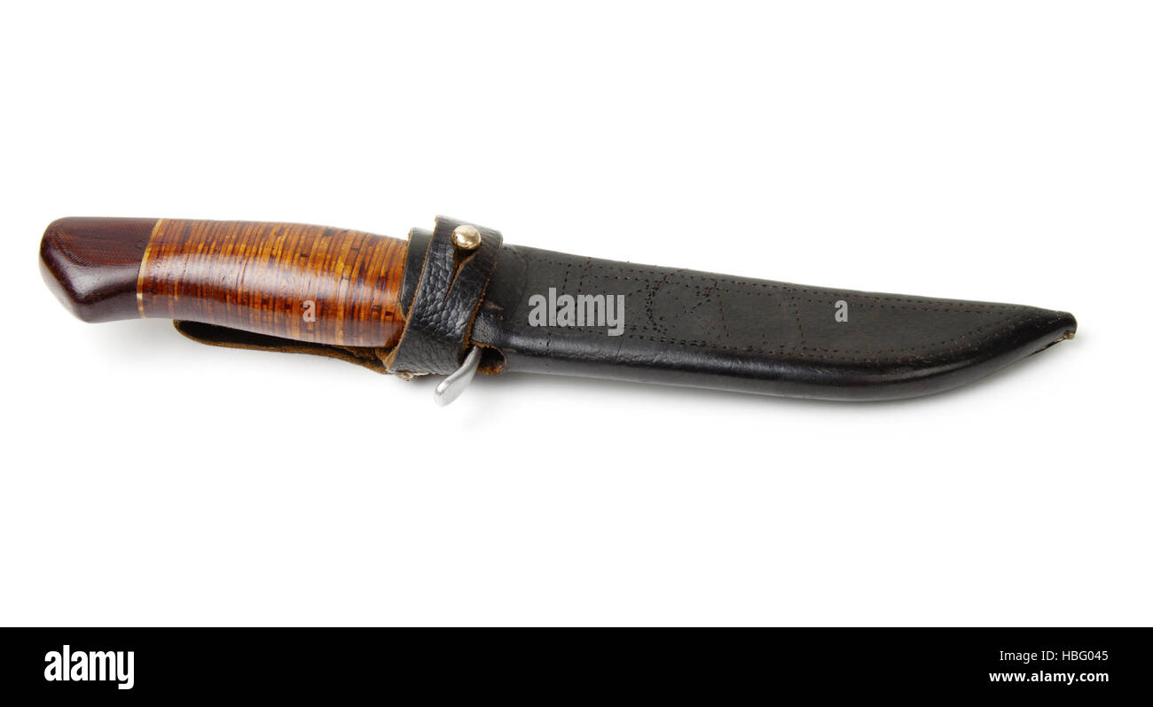 Old hunting knife Stock Photo - Alamy