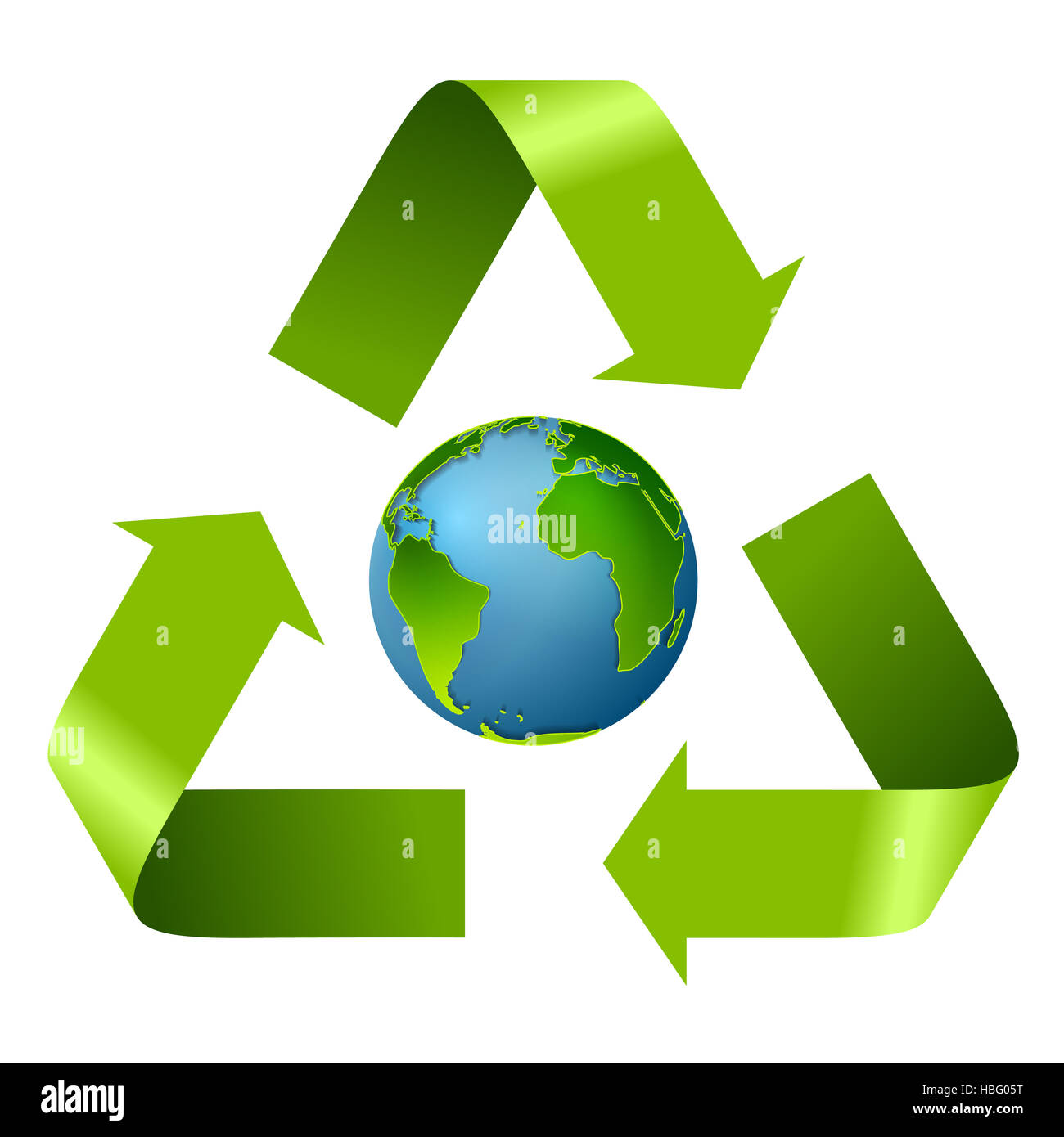 Earth Day design with recycle arrows Stock Photo - Alamy