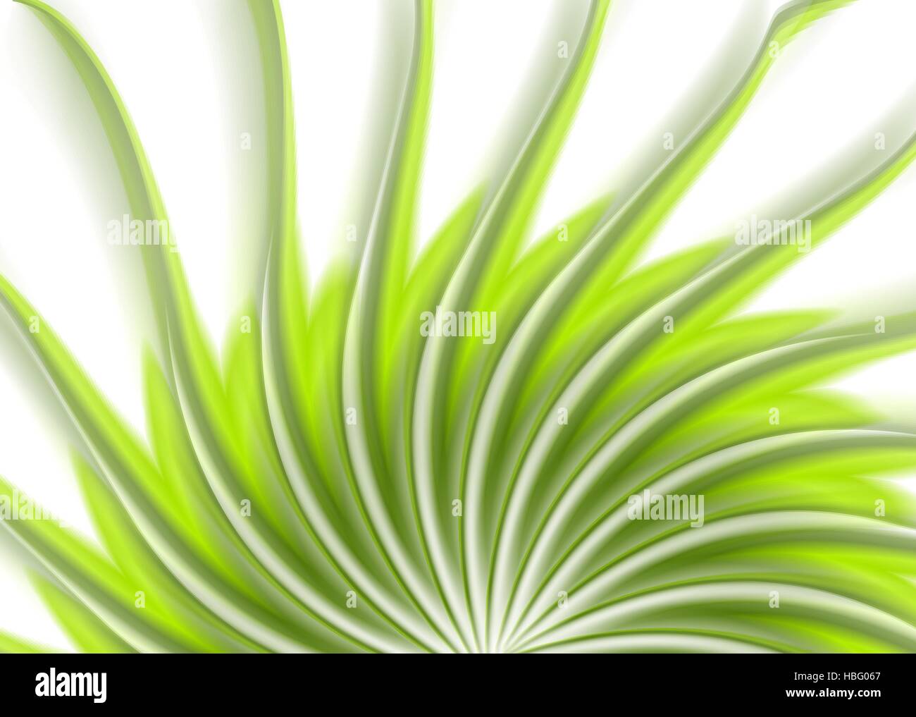 Green swirl wavy beams abstract background Stock Photo - Alamy