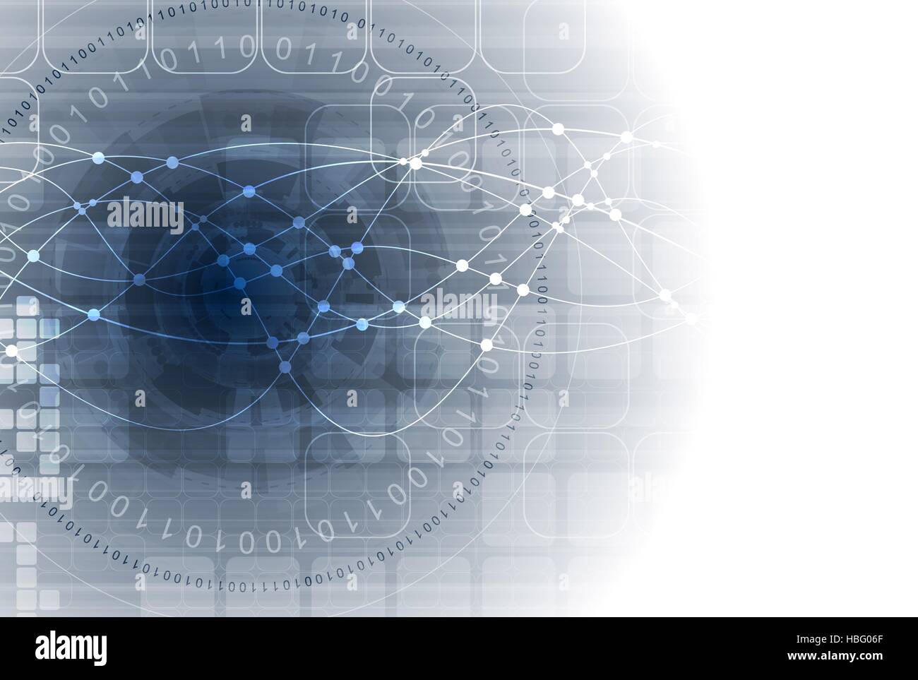 Abstract blue tech background Stock Photo - Alamy