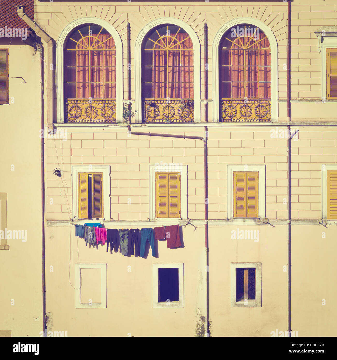 Drying clothes hi-res stock photography and images - Alamy