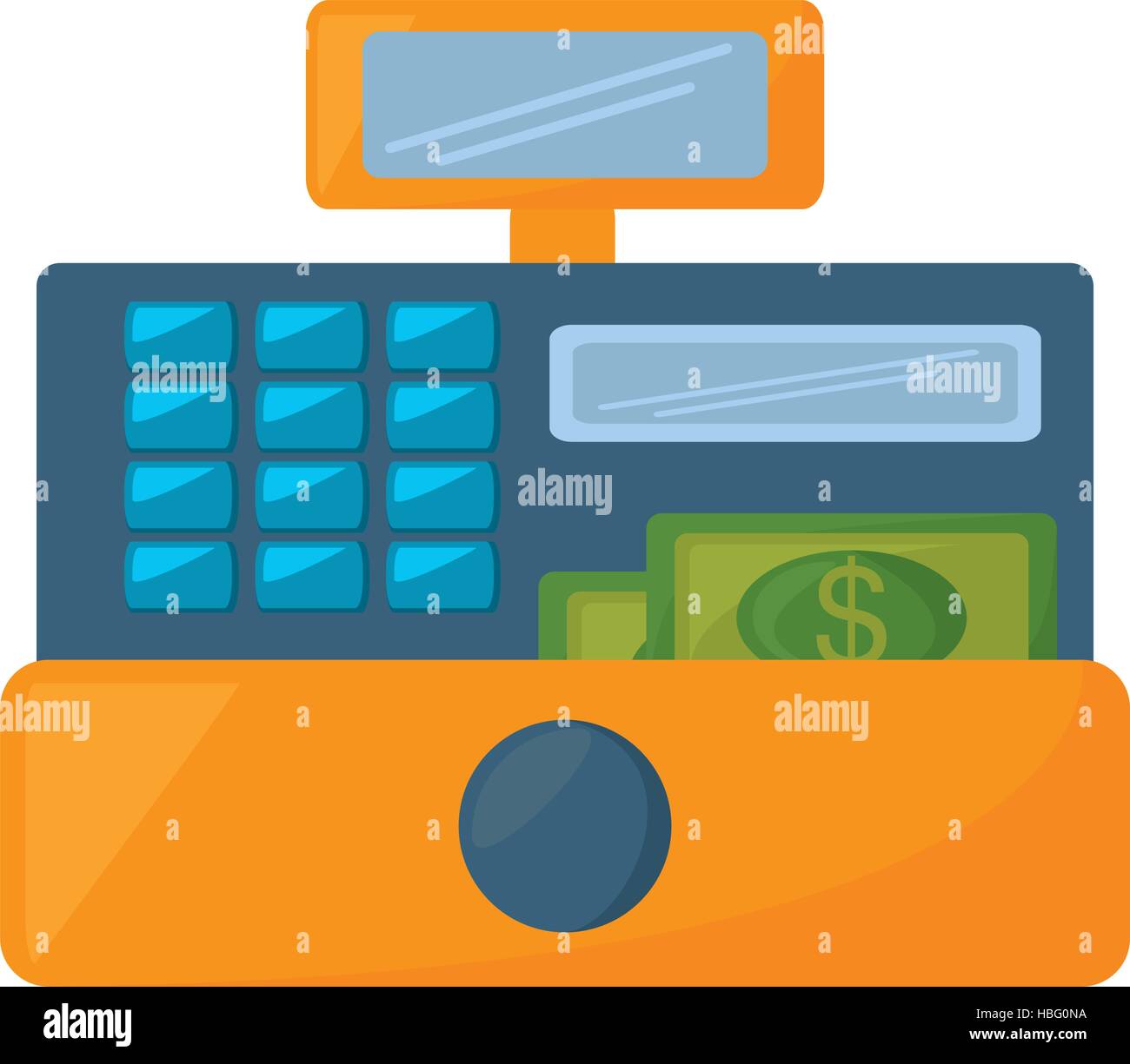 Shopping till display Stock Vector Images - Alamy