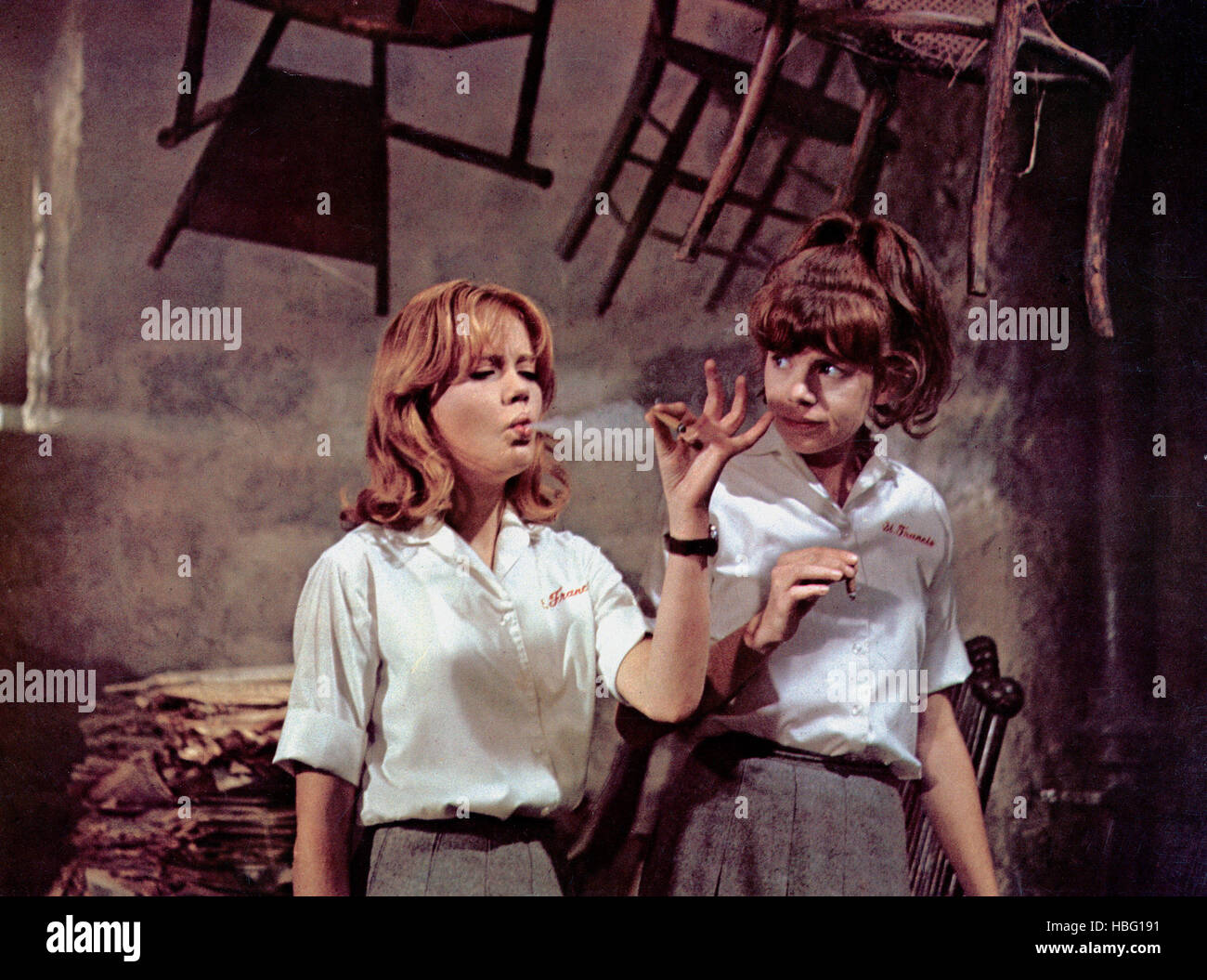 THE TROUBLE WITH ANGELS, Hayley Mills, June Harding, 1966 Stock Photo ...