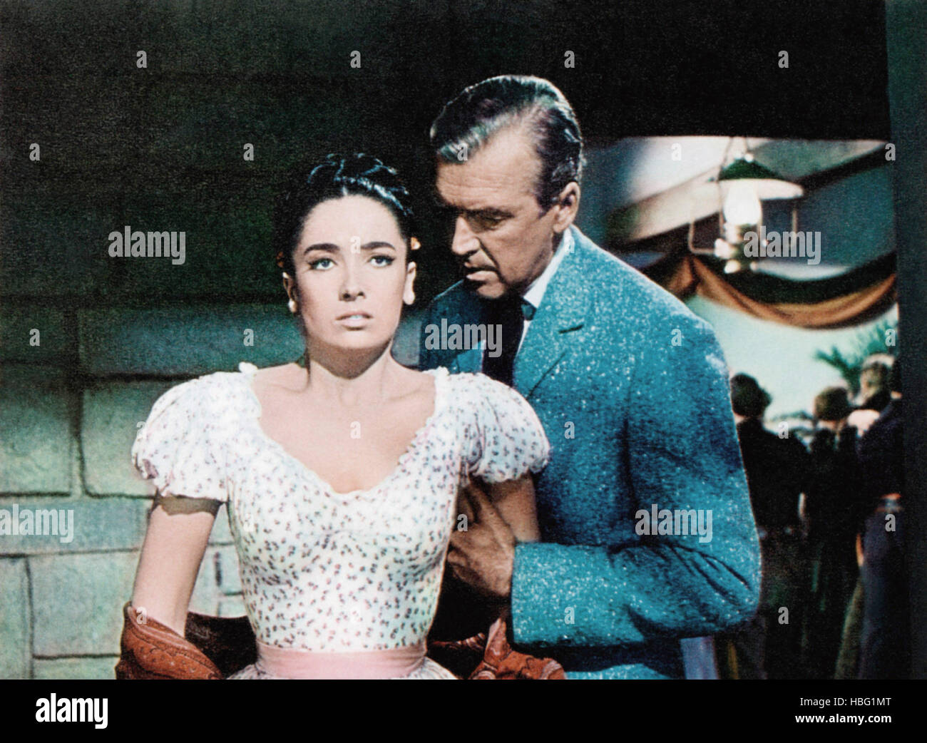 TWO RODE TOGETHER, from left, Linda Cristal, James Stewart, 1961 Stock ...