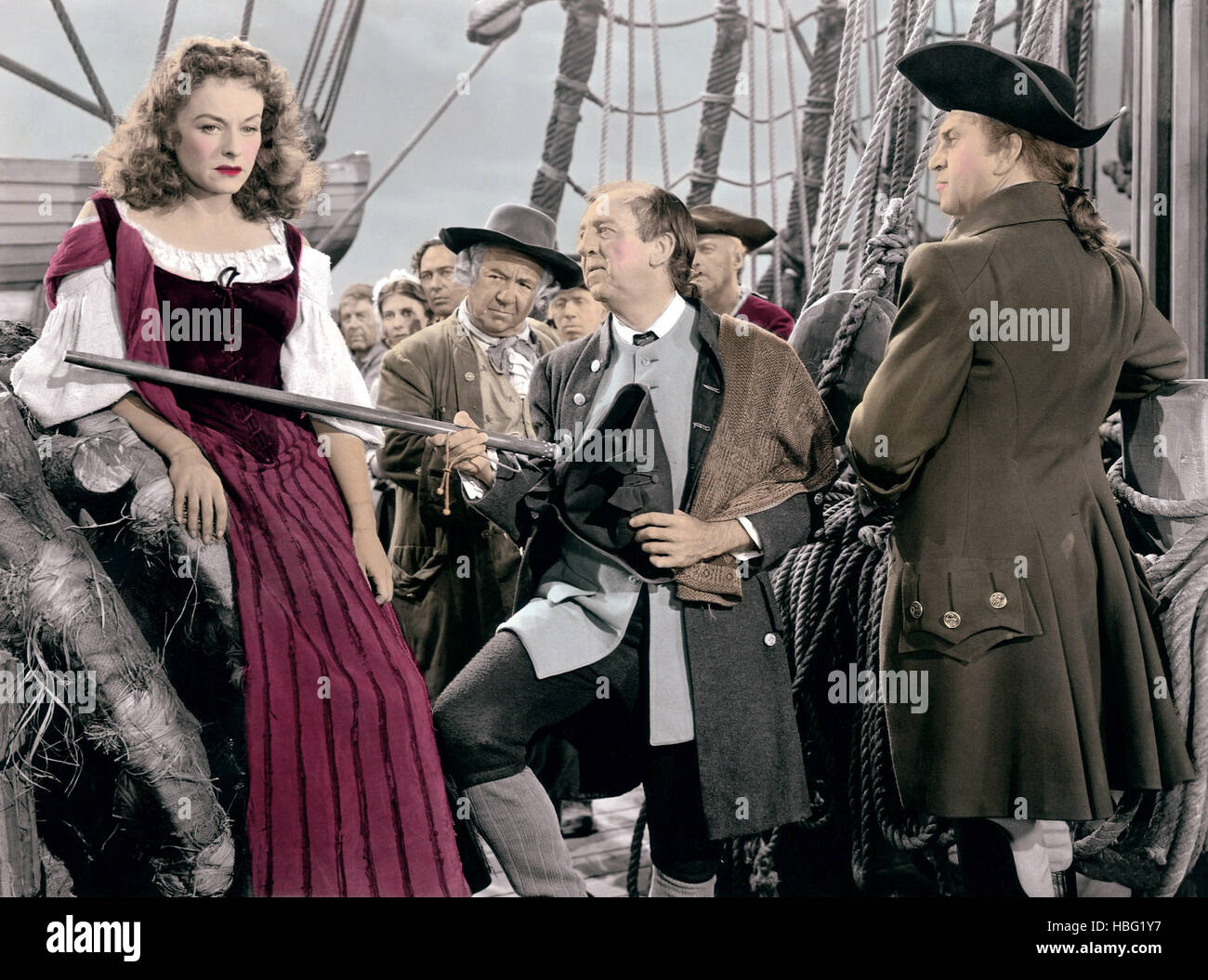 UNCONQUERED, from left, Paulette Goddard, Cecil Kellaway, Porter Hall ...