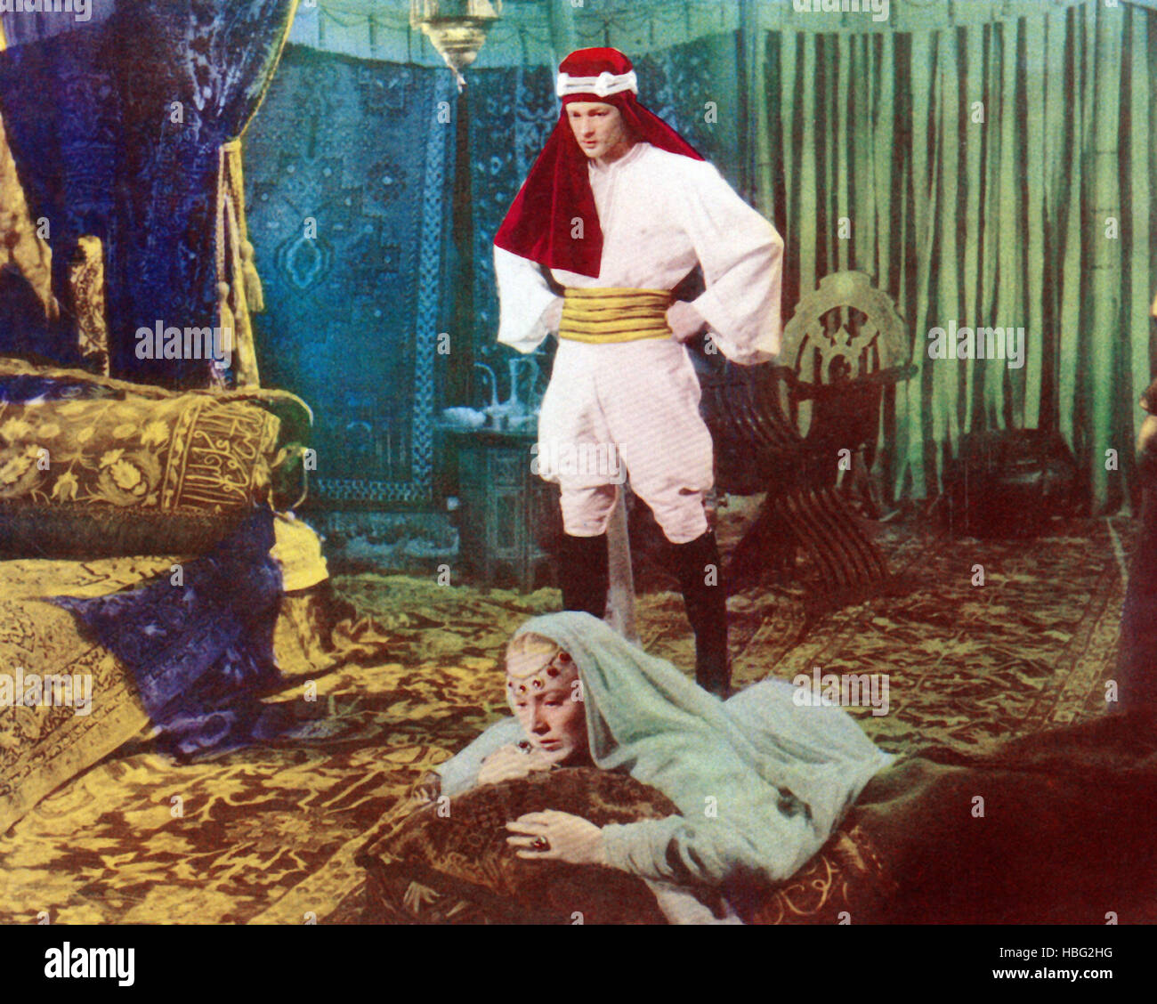 VALENTINO, Eleanor Parker (front), Anthony Dexter as Rudolph Valentino ...