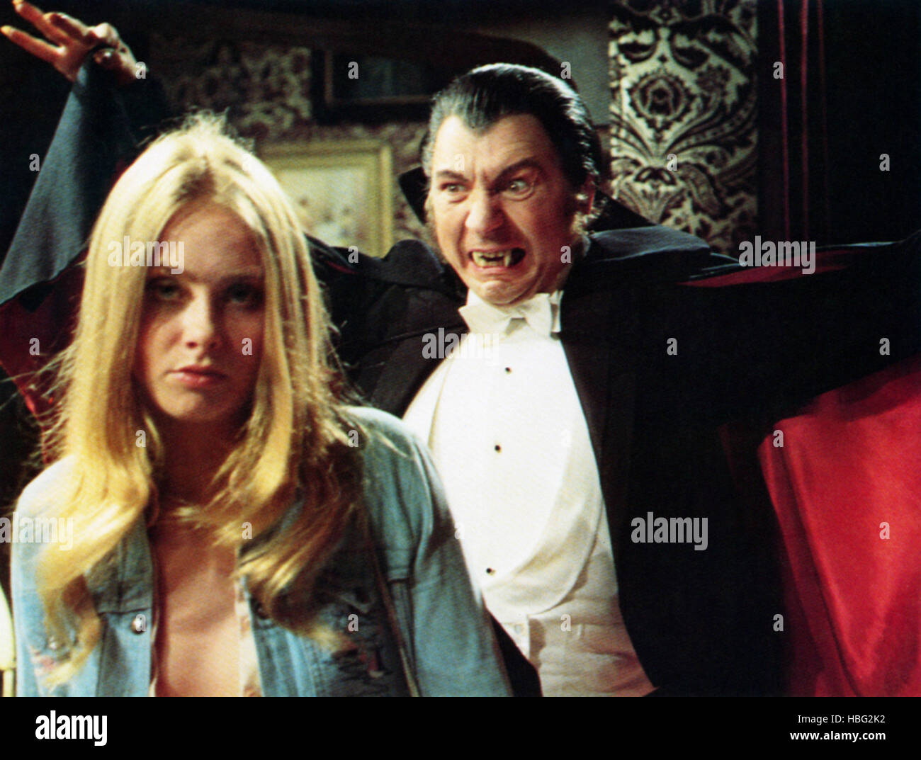 VAMPIRA, (aka OLD DRACULA), from left: Linda Hayden, Peter Bayliss ...