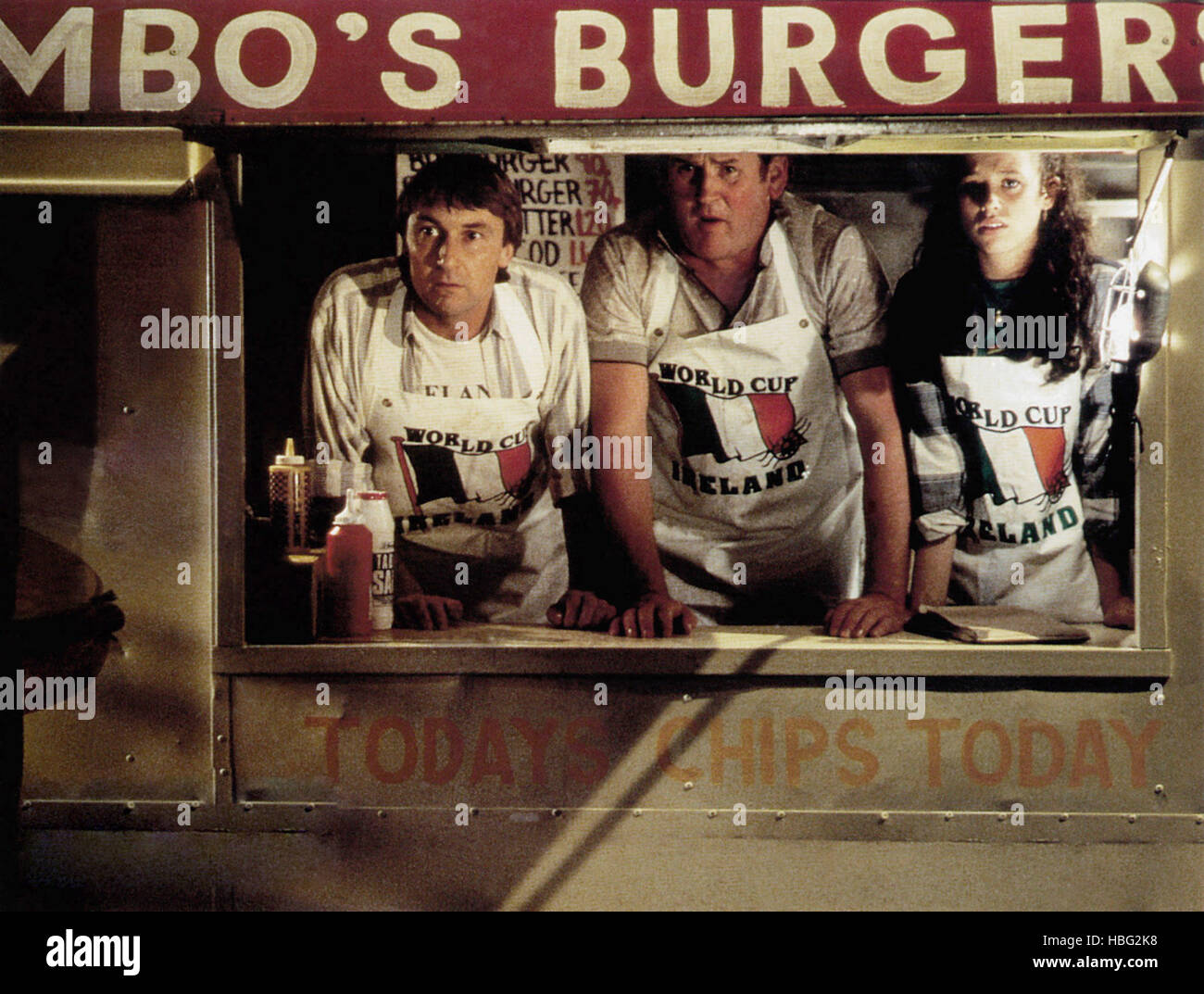 THE VAN, from left, Donal O'Kelly, Colm Meaney, Neili Conroy, 1996 ...