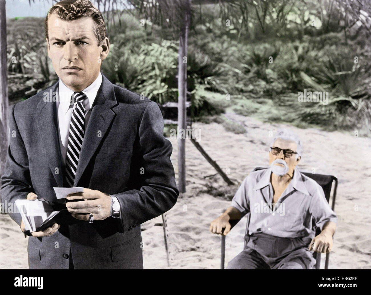 THE VIEW FROM POMPEY'S HEAD, from left, Richard Egan, Sidney Blackmer ...