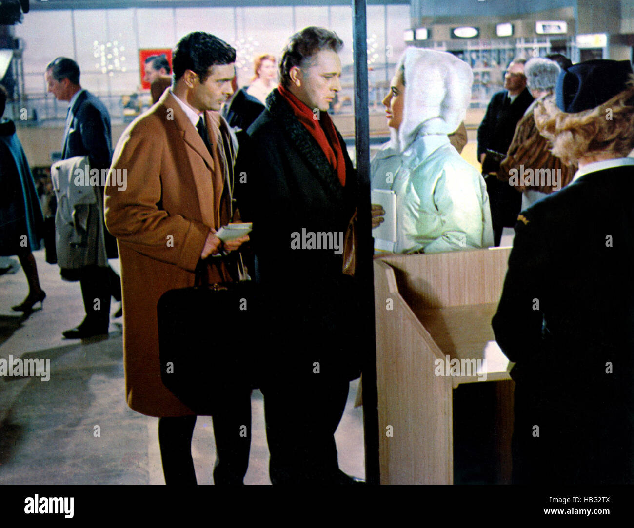 THE V.I.P.S, Louis Jourdan, Richard Burton, Elizabeth Taylor, 1963 ...