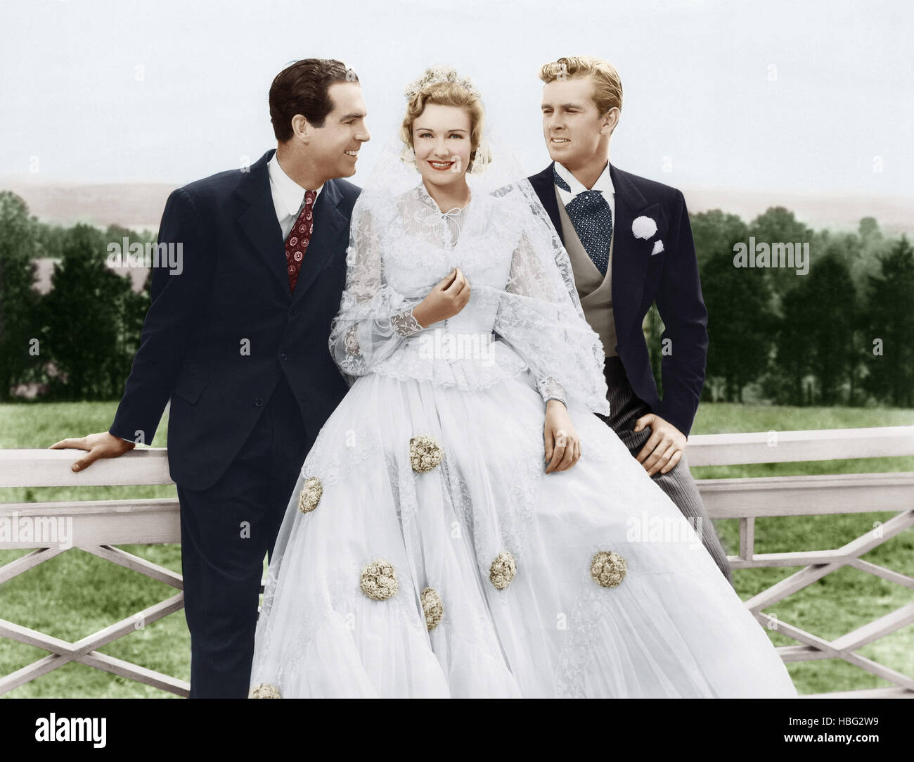 VIRGINIA, from left: Fred MacMurray, Madeleine Carroll, Sterling Hayden ...