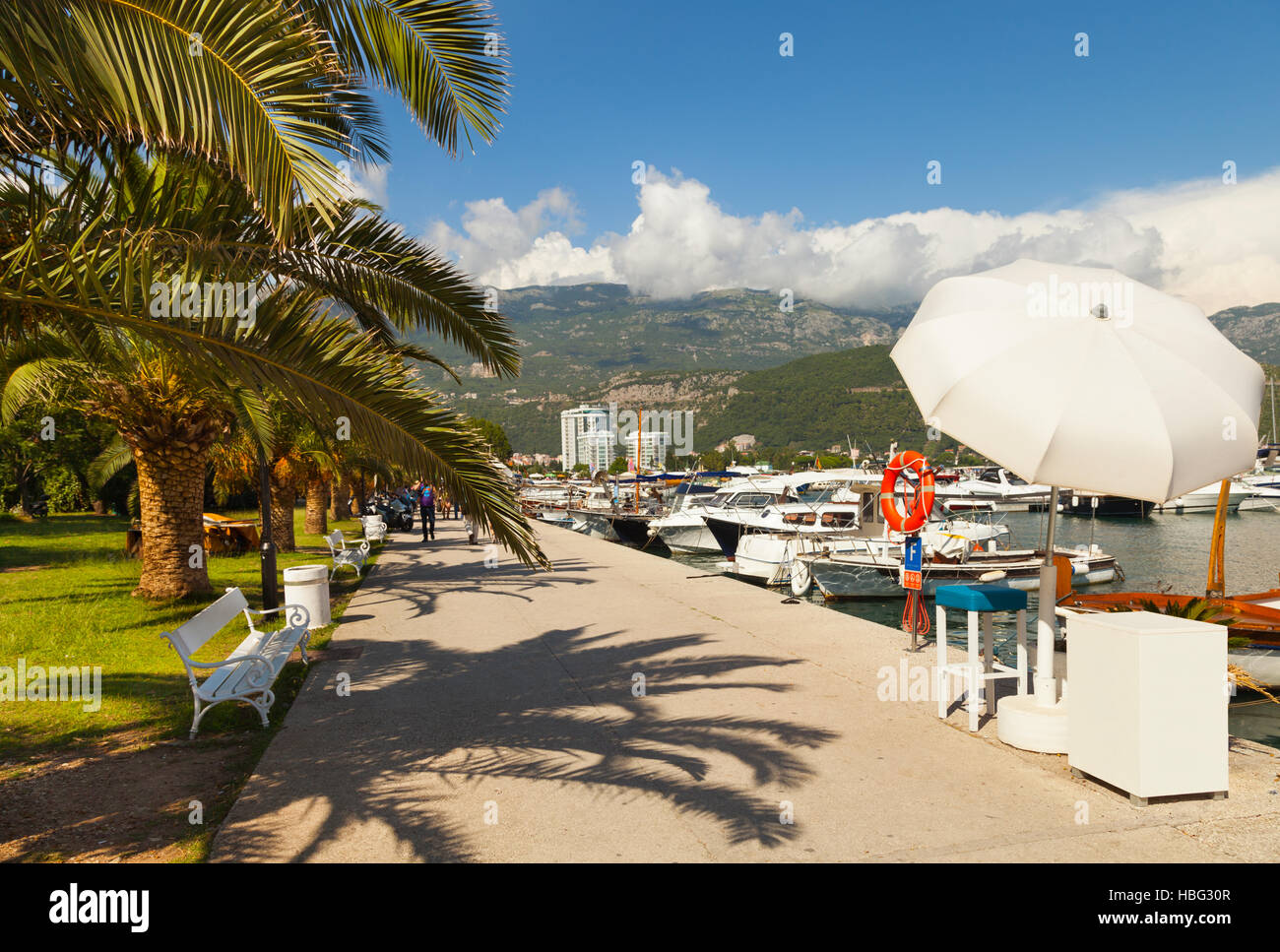 Montenegro budva promenade hi-res stock photography and images - Alamy